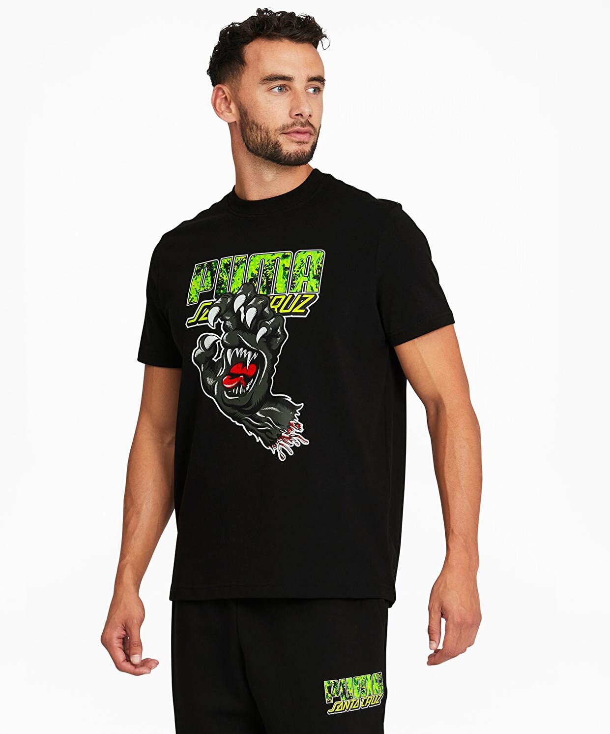 ERKEK için SİYAH Puma x Santa Cruz Tee | Sneaks Up