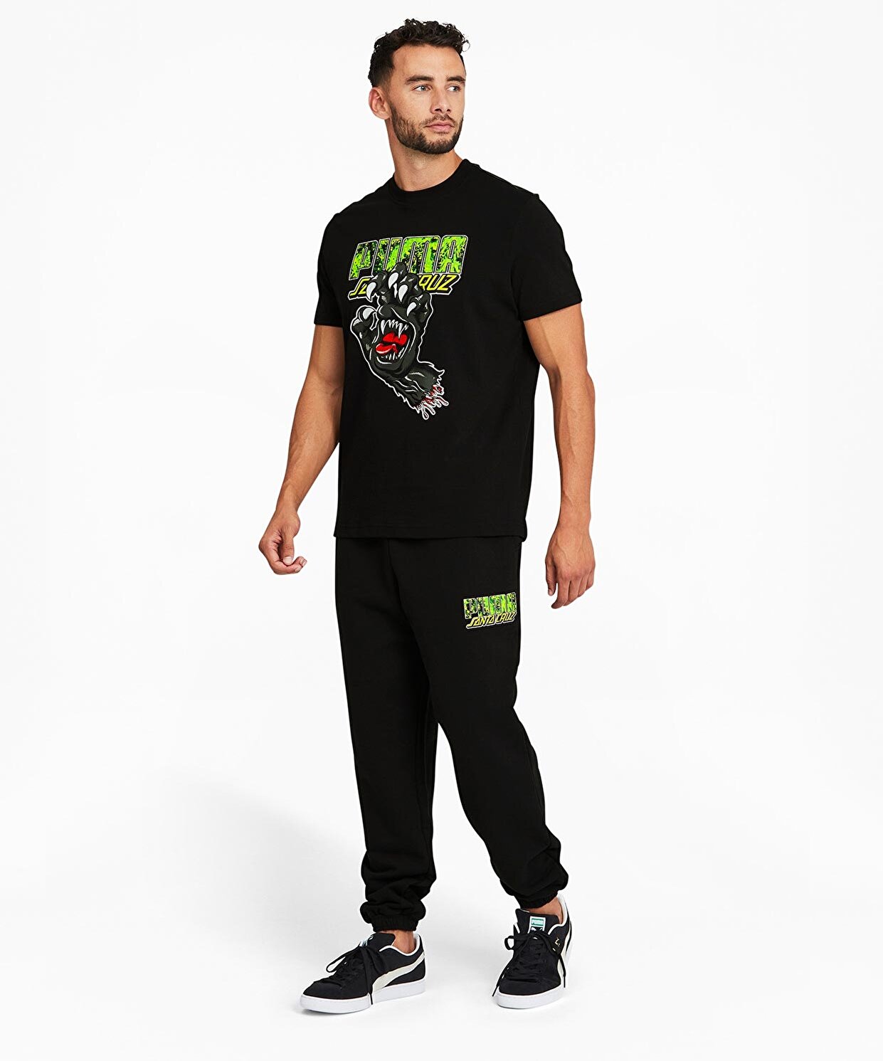 ERKEK için SİYAH Puma x Santa Cruz Tee | Sneaks Up