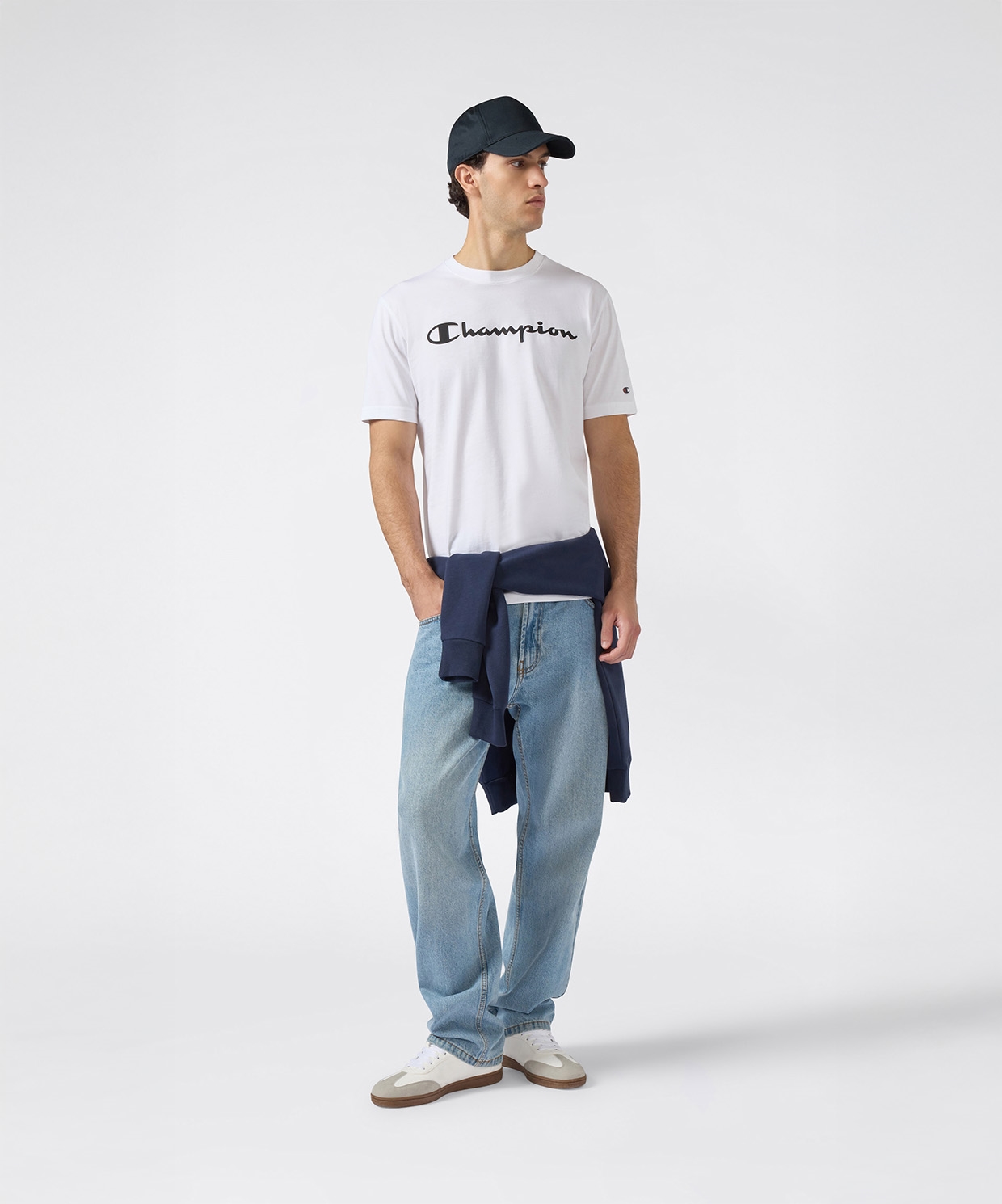 Champion Script Shop Short-Sleeve Tee | Erkek | 221814-WW001 | Sneaks Up
