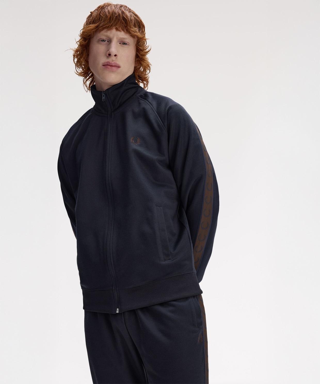 Fred Perry Contrast Tape Track Jacket | Erkek | J5557-40A | Sneaks Up
